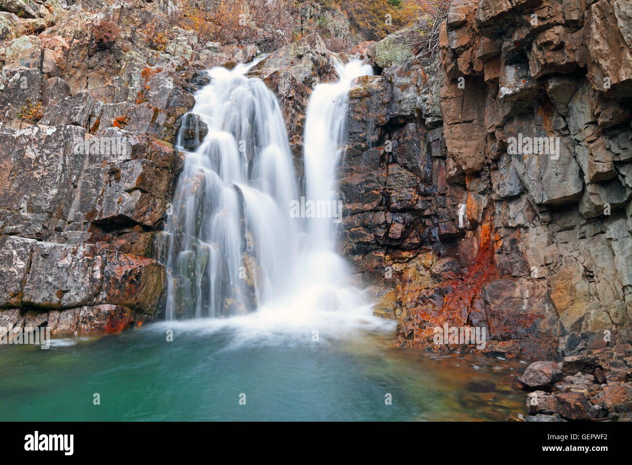 geography / travel, USA, Colorado, waterfall, Crystal Creek, Schofield ...