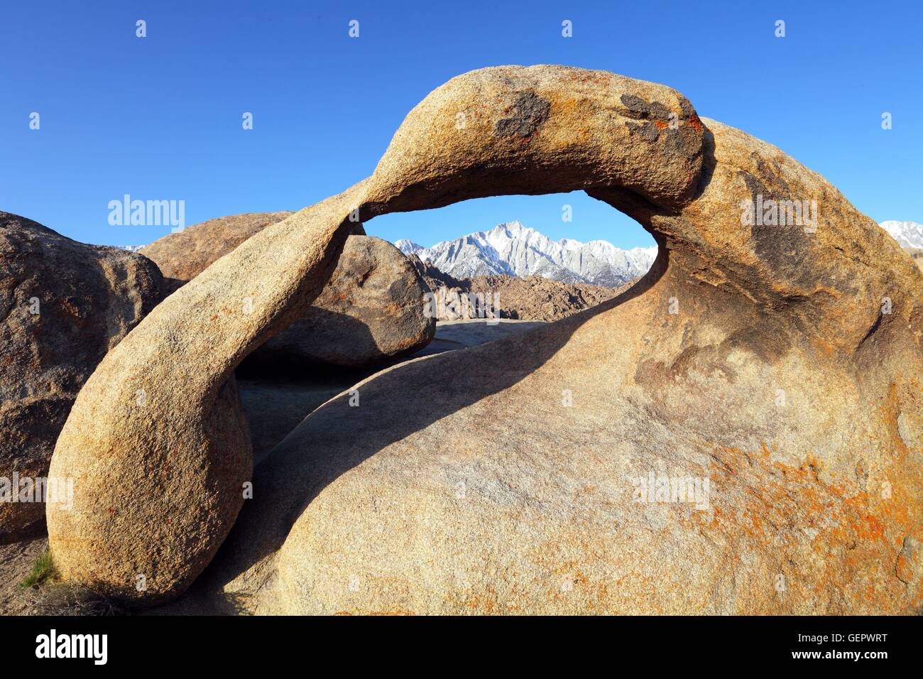geography / travel, USA, California, Moebius Arch and Mount Whithey ...