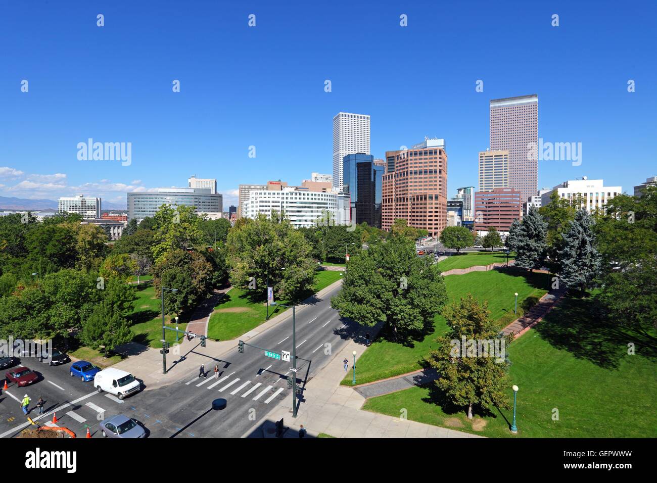 Downtown skyline state capitol hi-res stock photography and images - Alamy
