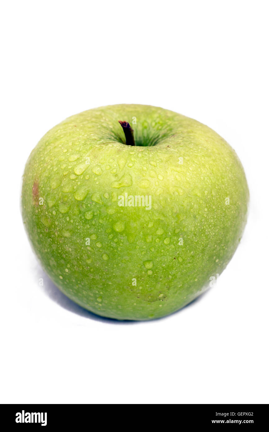Closeup of green apple Stock Photo - Alamy