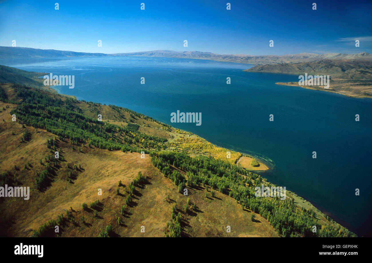 geography / travel, Kazakhstan, landscapes, Lake Markakol, at the ...