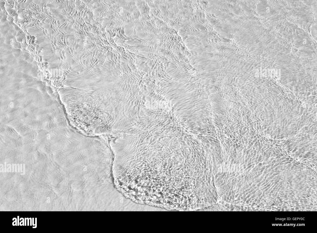 and reflex blurred of the arabic sea ocean in oman the color Stock ...