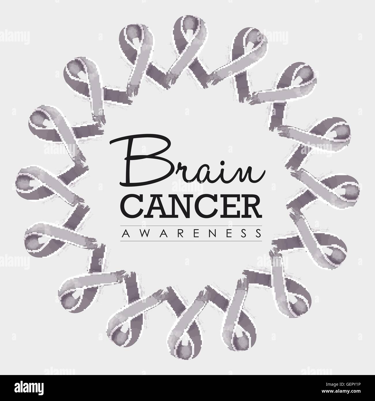 Cancer ribbon vector vectors hi-res stock photography and images - Alamy