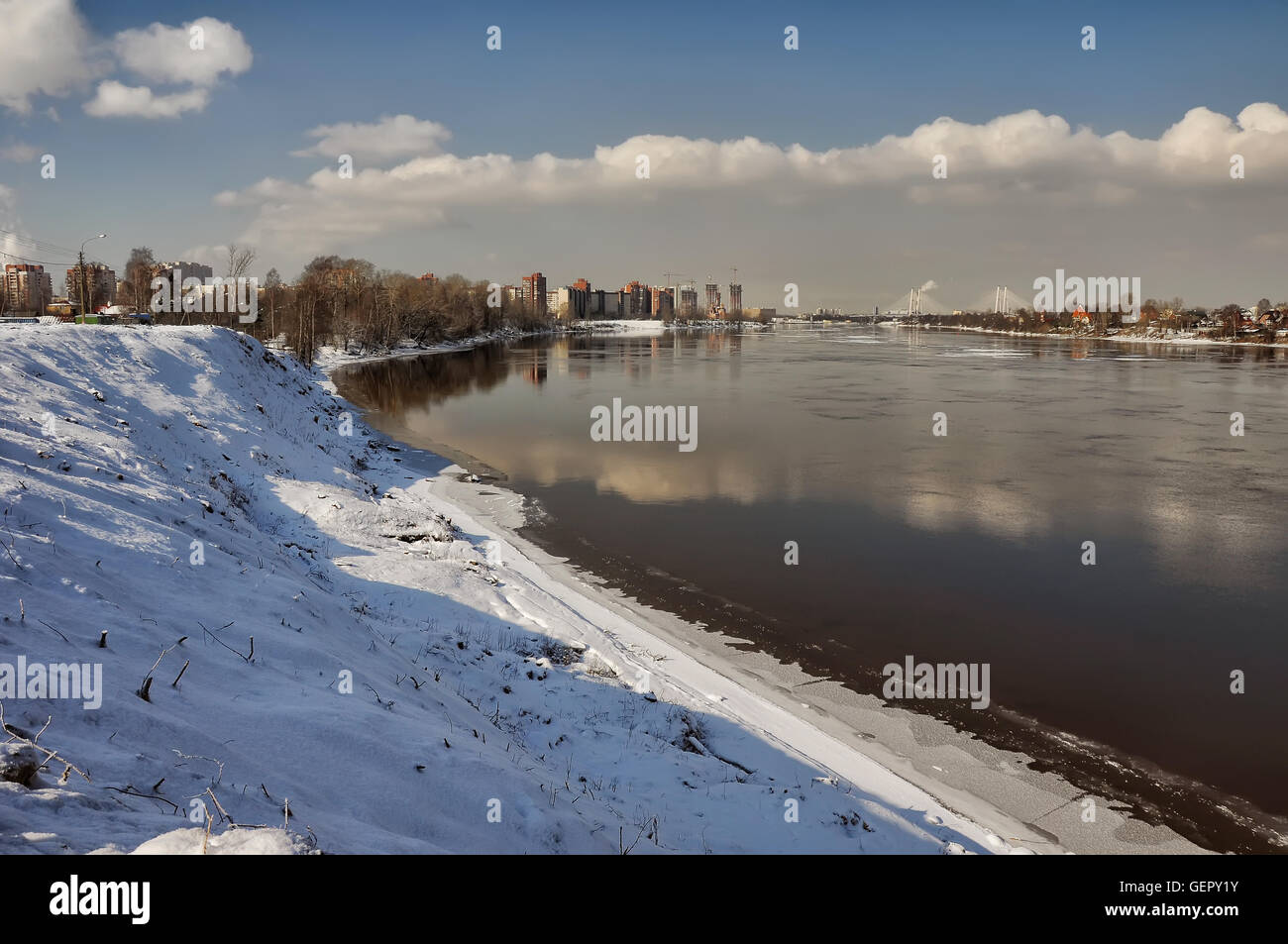 Sketches in Sunny cold spring day Stock Photo - Alamy