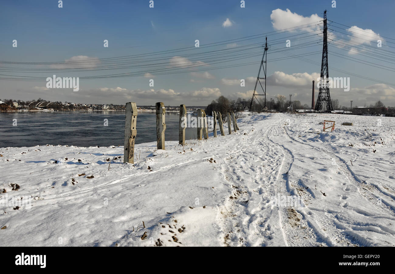 Sketches in Sunny cold spring day Stock Photo - Alamy