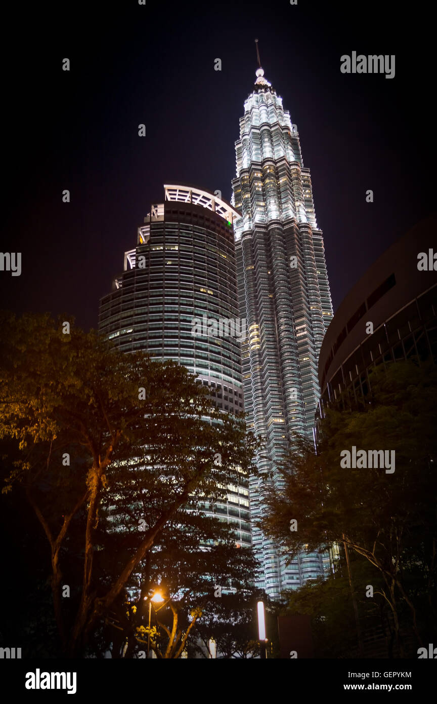 Kuala Lumpur skyline at night Stock Photo - Alamy