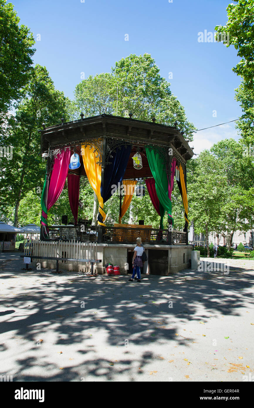 Croatia, Zagreb, Old town, Bandstand in Park Zrinjevac Stock Photo - Alamy