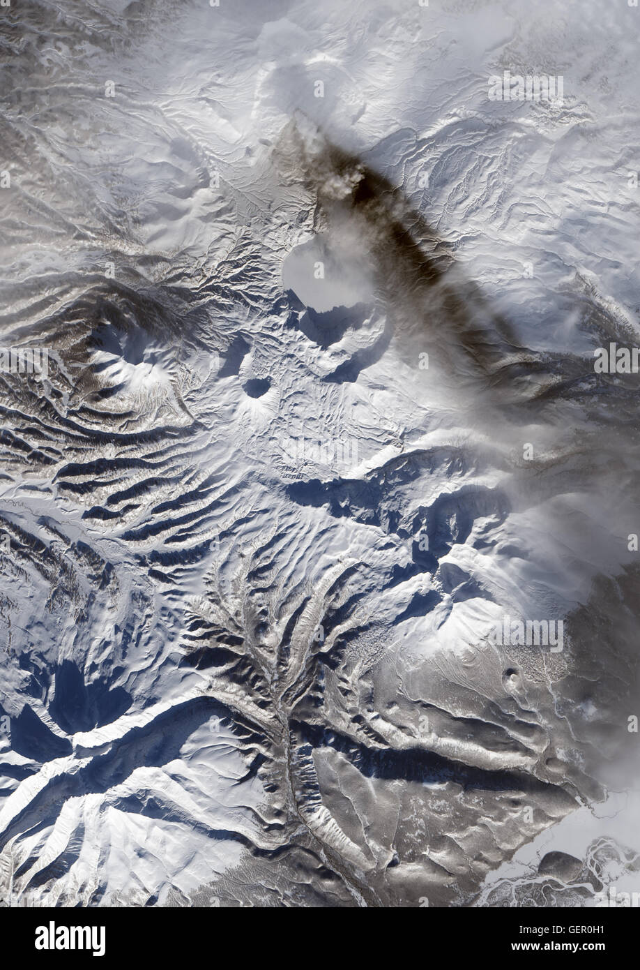 Kamchatka volcano map hi-res stock photography and images - Alamy