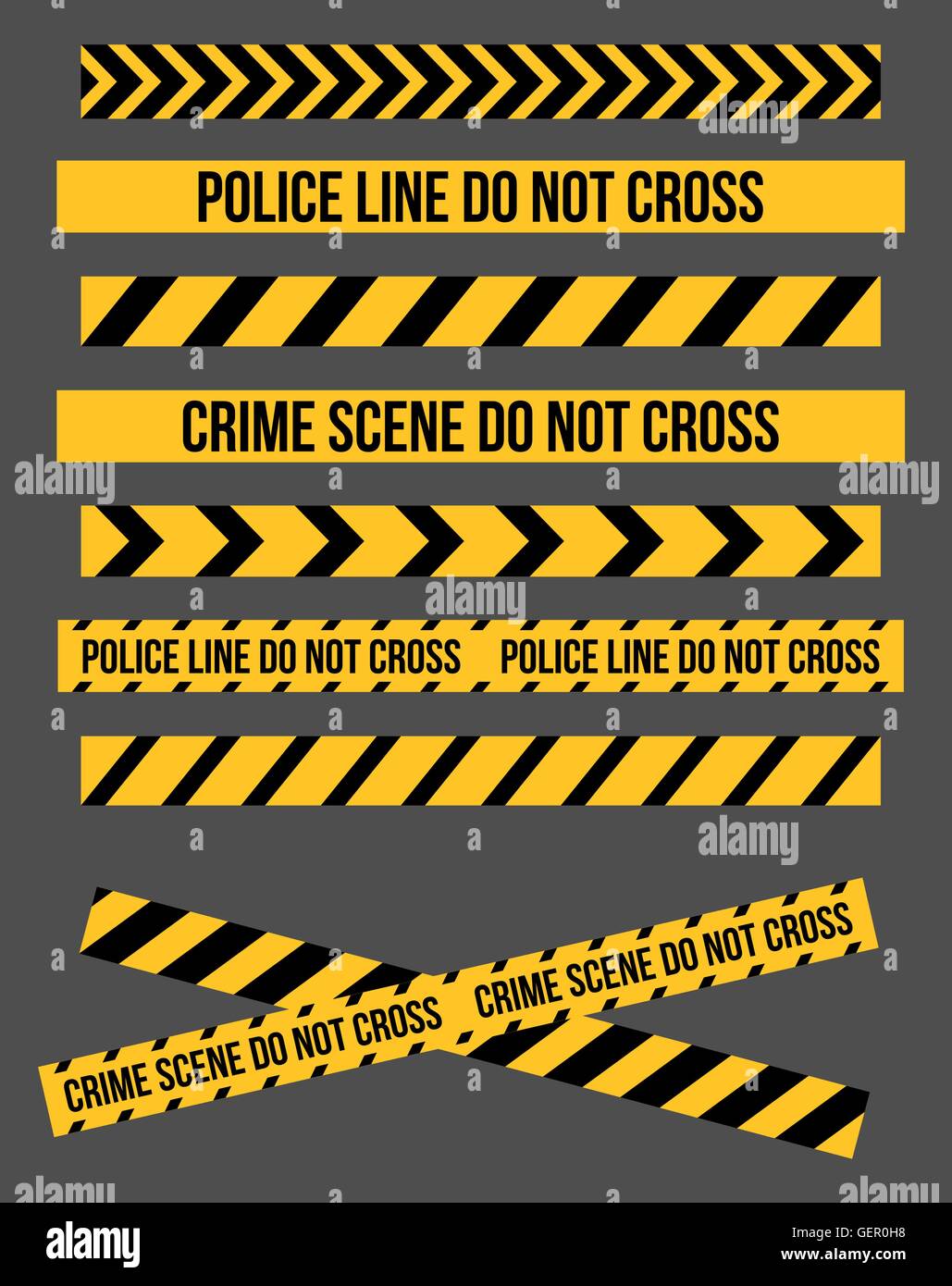 Danger Tape Lines Stock Vector Image & Art - Alamy