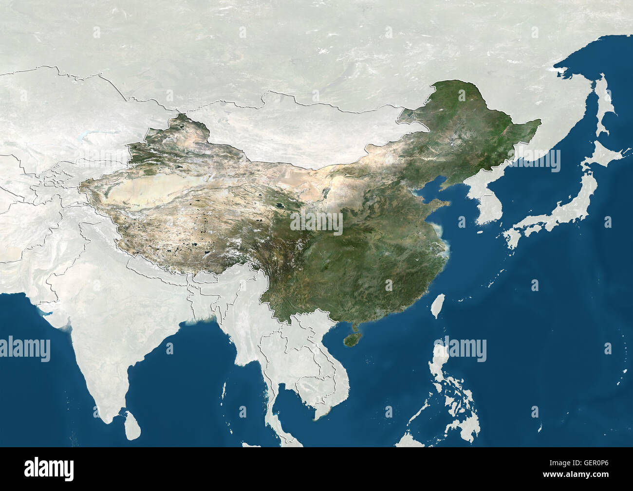 Yangtze river map hi-res stock photography and images - Alamy