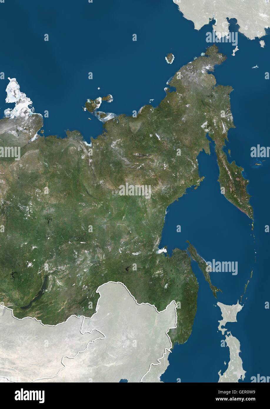 Map of eastern siberia hi-res stock photography and images - Alamy