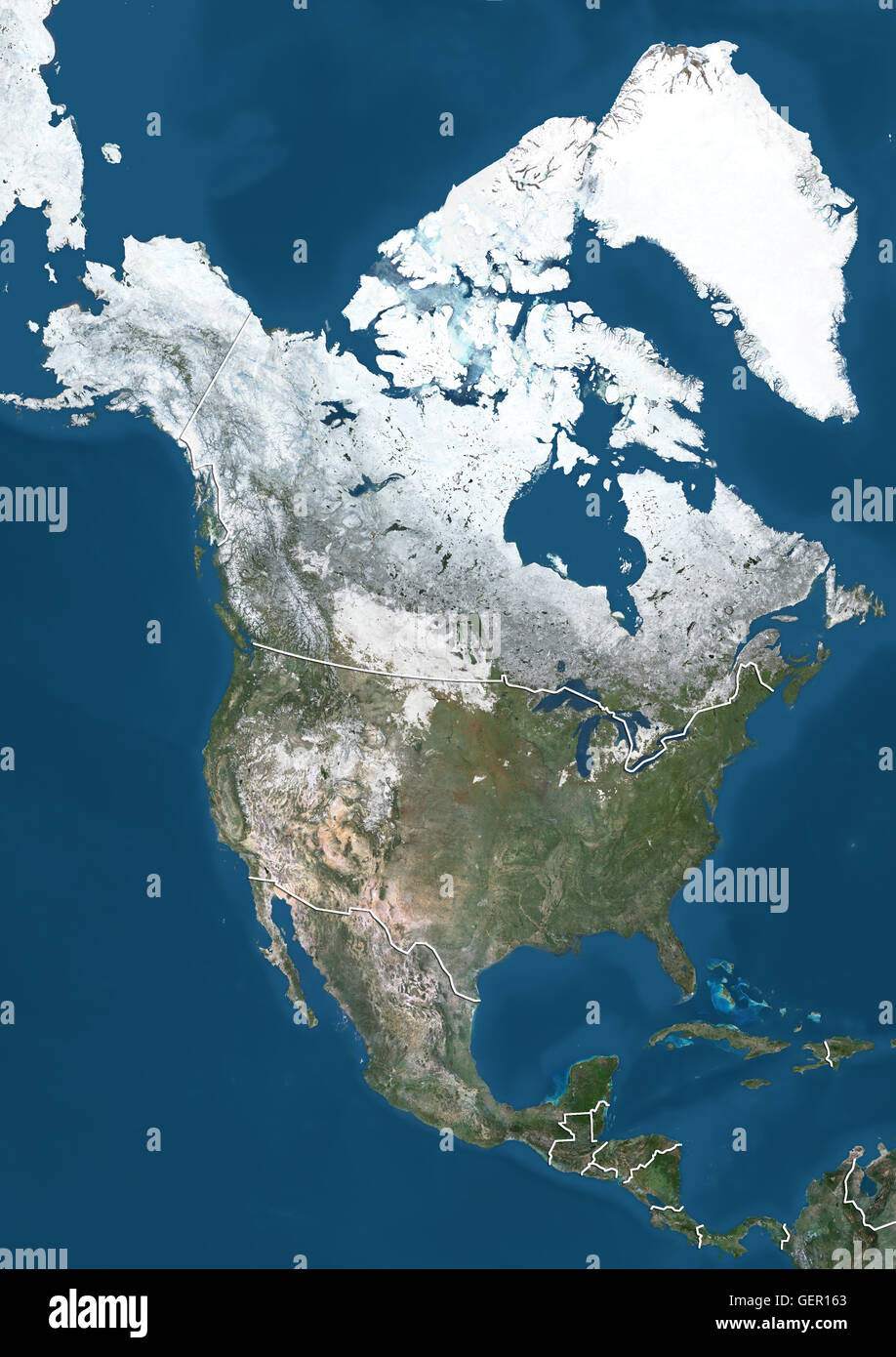 North america satellite image hi-res stock photography and images - Alamy