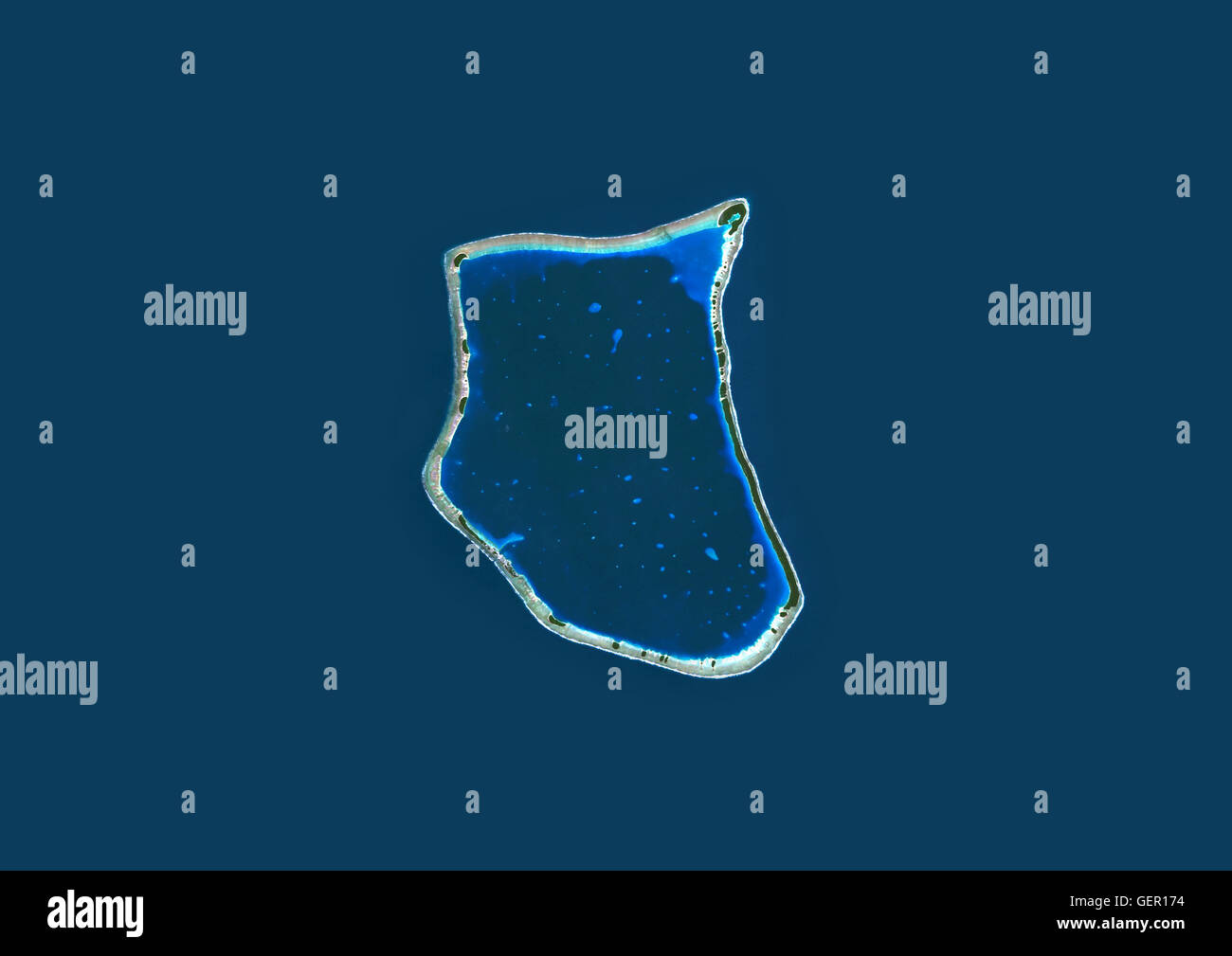 Satellite view nukunonu atoll hi-res stock photography and images - Alamy