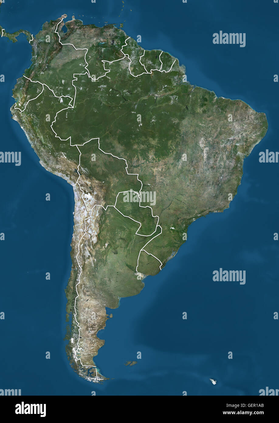 Amazon river satellite hi-res stock photography and images - Alamy