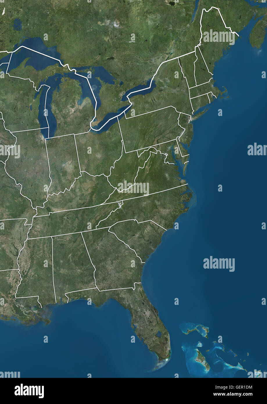 North west coast of america map High Resolution Stock Photography and ...
