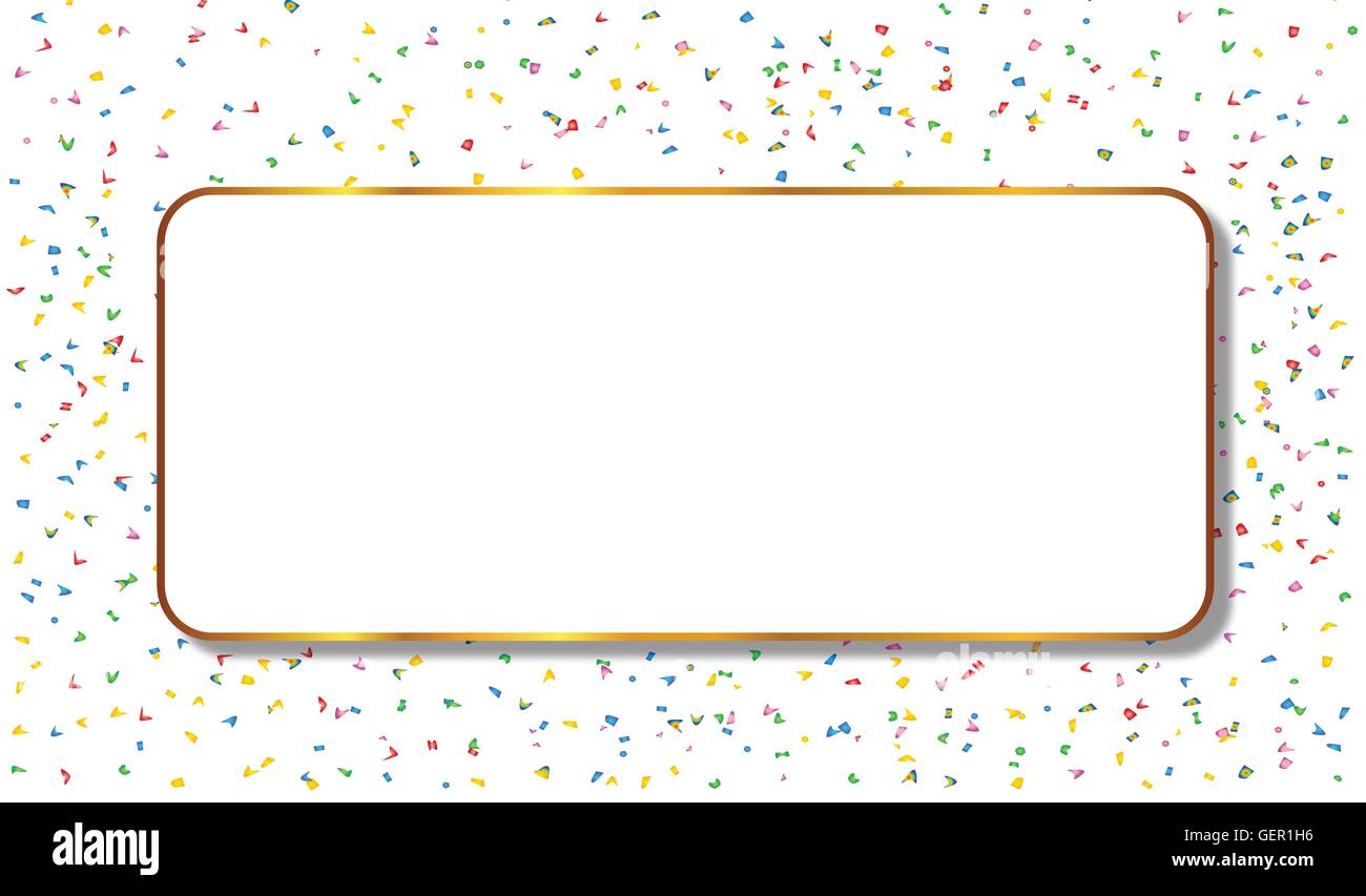A large copy space and faded falling confetti party background Stock ...