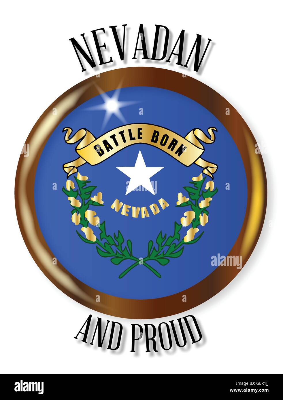 Nevada state flag Stock Vector Images - Alamy