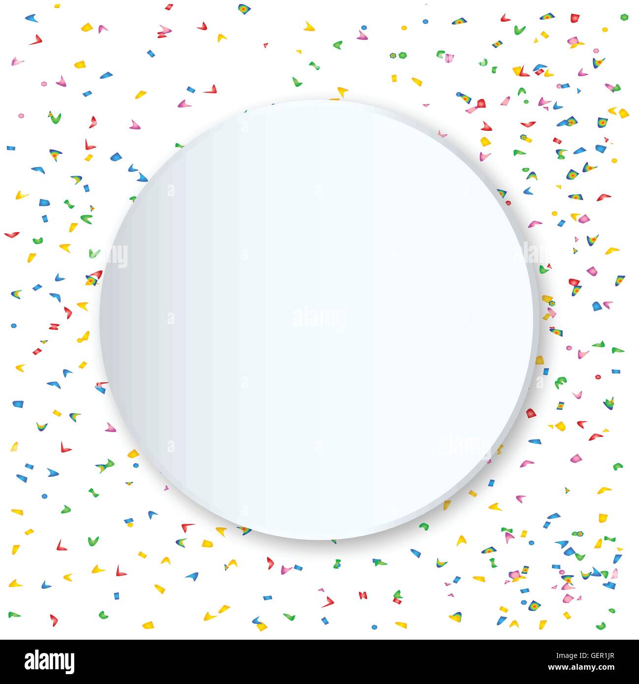 A large copy space and faded falling confetti party background Stock ...