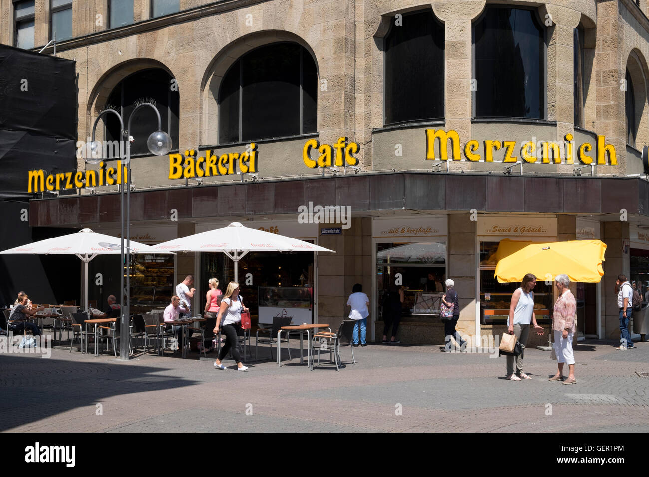 Merzenich cafe Cologne Germany Stock Photo - Alamy