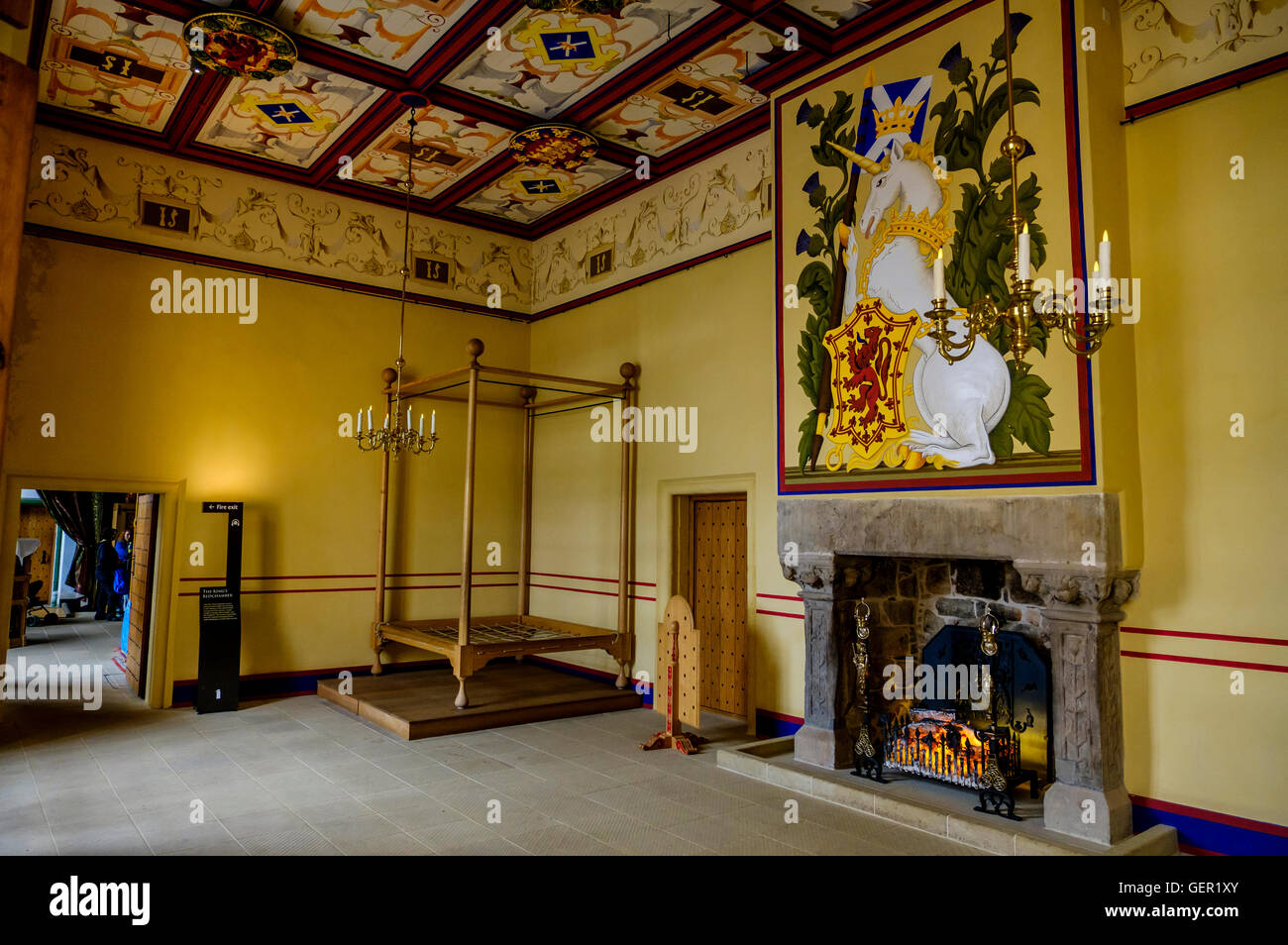 The KIng's Bedchamber, Stirling Castle, Scotland Stock Photo - Alamy