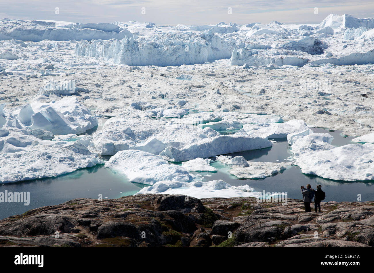 UNESCO World Heritage Site, Ilulissat Icefjord, Ilulissat, Greenland ...