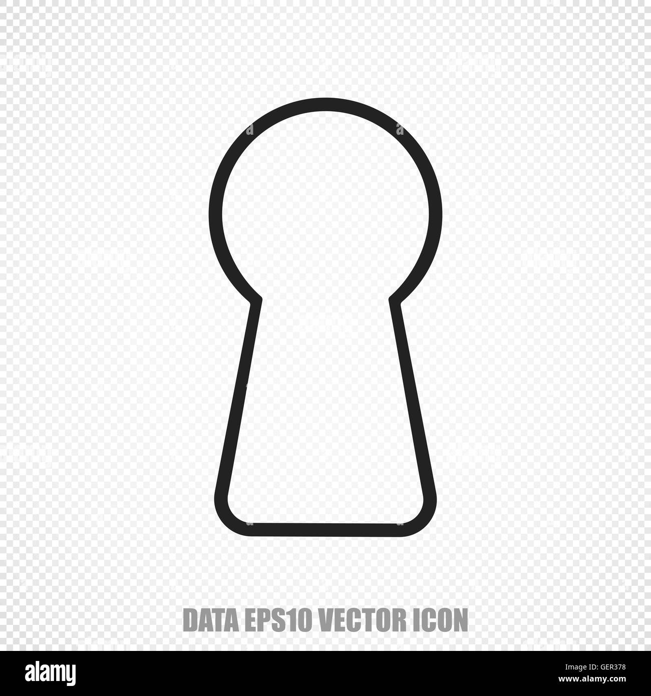 Data vector Keyhole icon. Modern flat design Stock Vector Image & Art ...