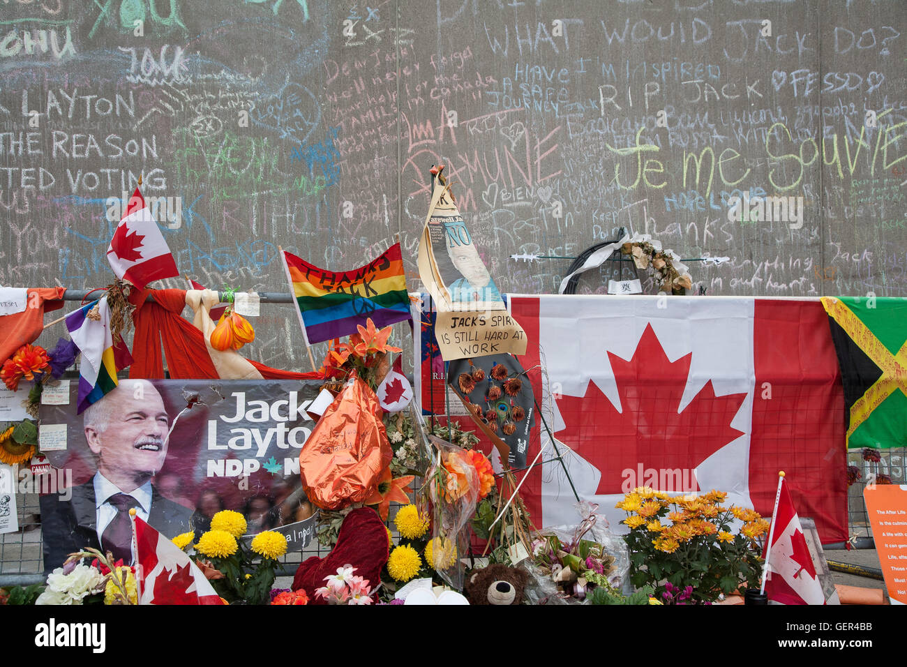 Jack Layton Memorial Stock Photo - Alamy