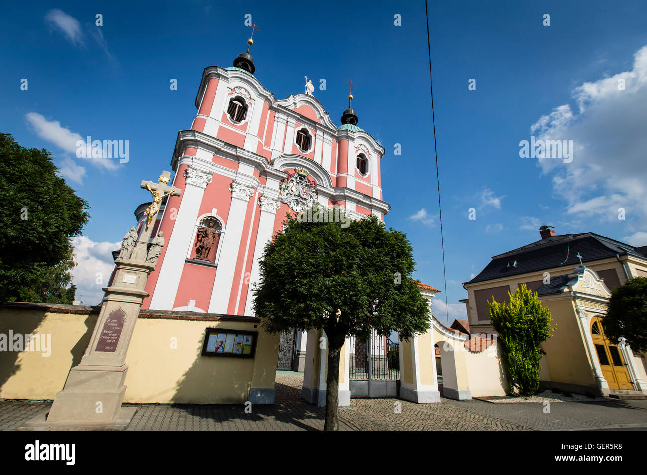 St. John The Baptist church, Velke Hostice, Silesia, Moravian-Silesian ...