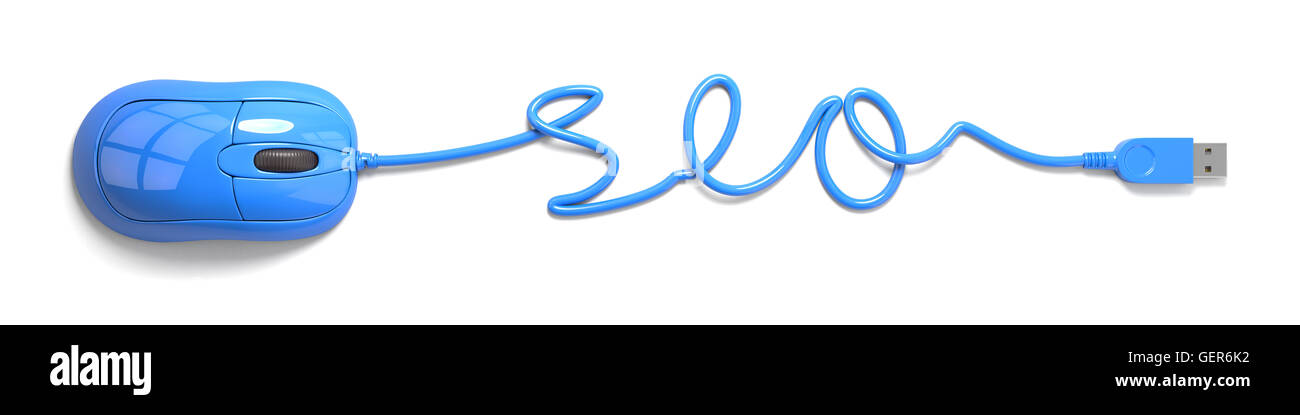 Seo search design blue Cut Out Stock Images & Pictures - Alamy