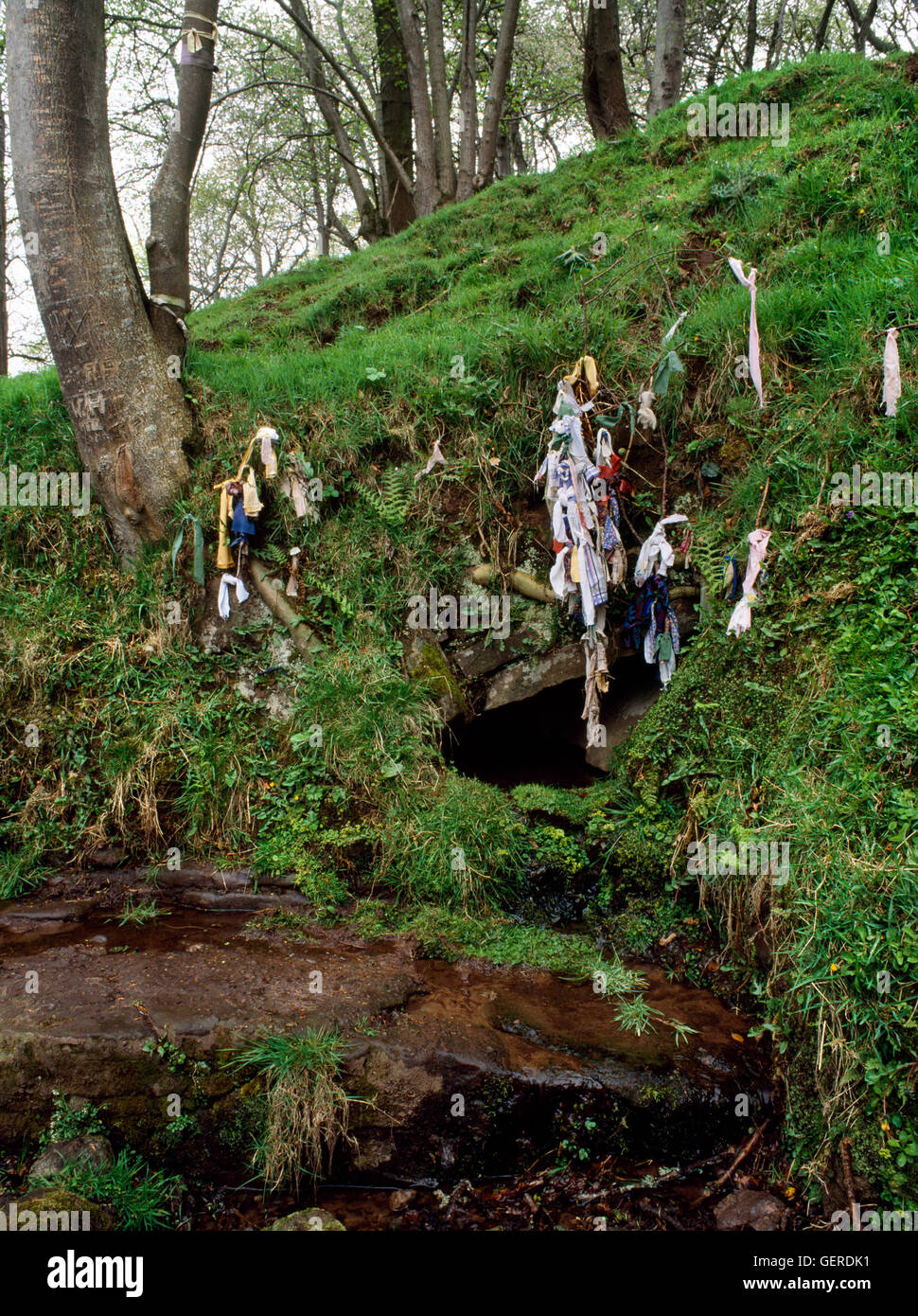 A Beltane clouty well situated above the N shore of Munlochy Bay, Black ...