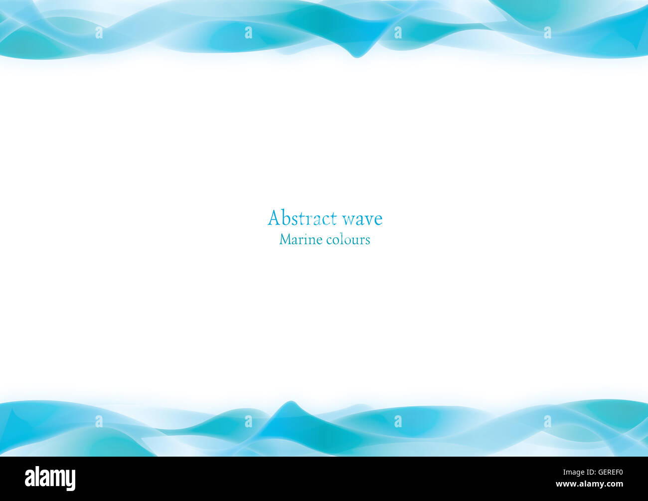 Background in marine colours, abstract wave. Raster illustration Stock ...