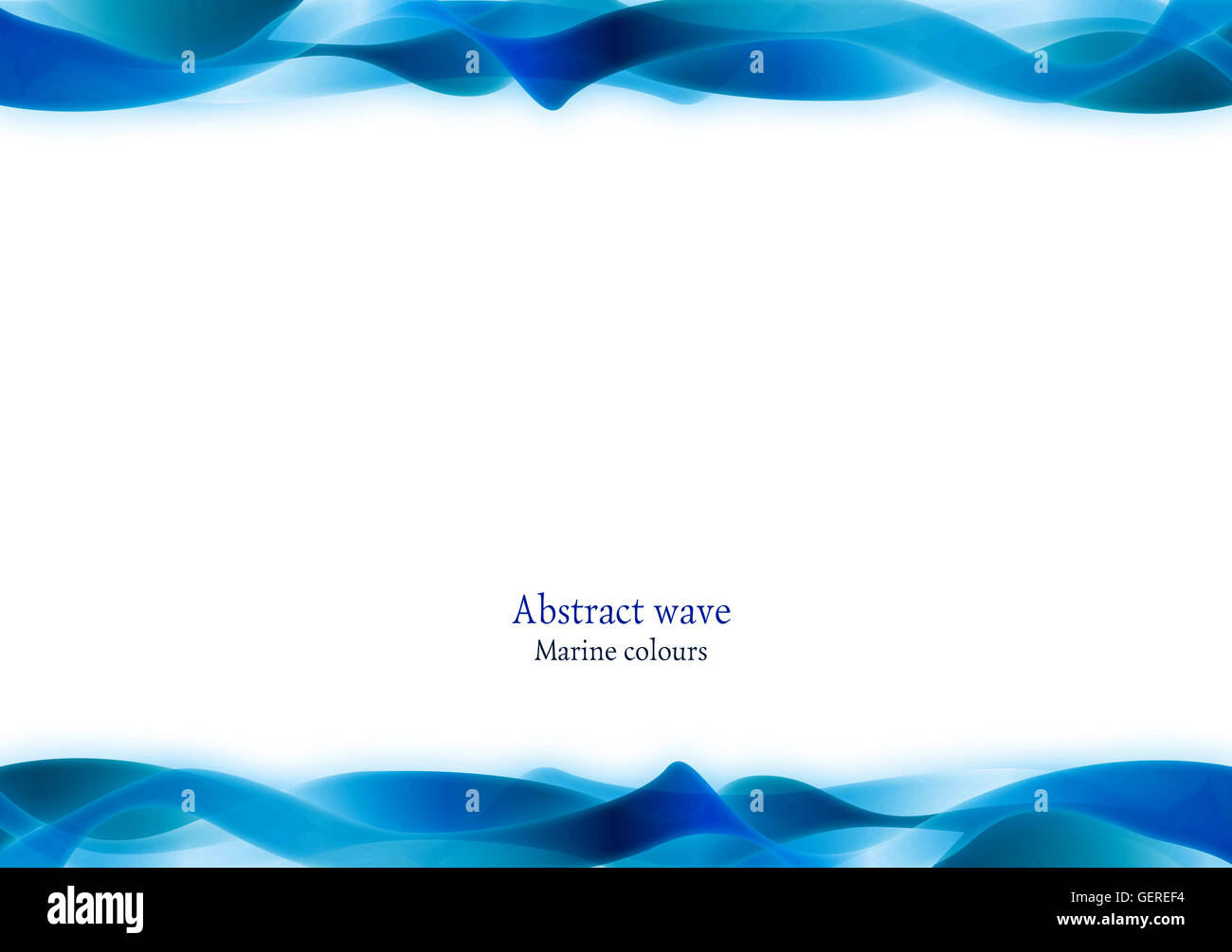 Background in marine colours, abstract wave. Raster illustration Stock ...