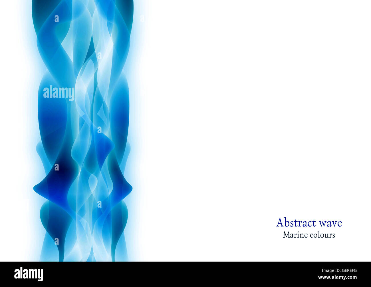 Background in marine colours, abstract wave. Raster illustration Stock ...