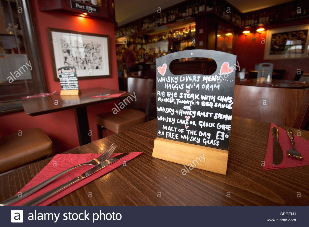 Restaurant Chalkboard Menu High Resolution Stock Photography and Images ...