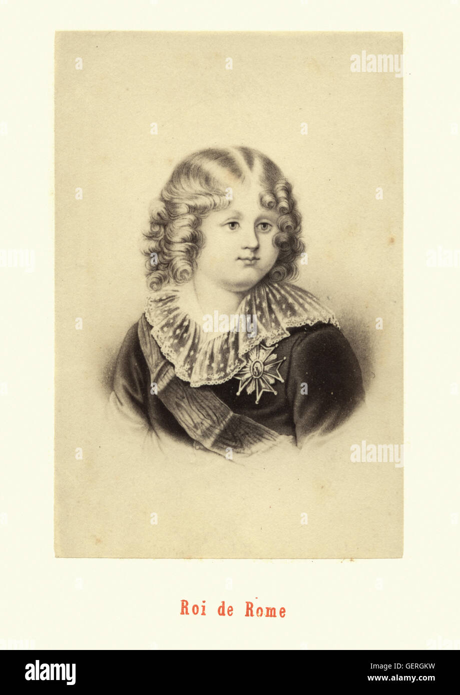 Portrait Roi de Rome, Napoleon II Stock Photo - Alamy