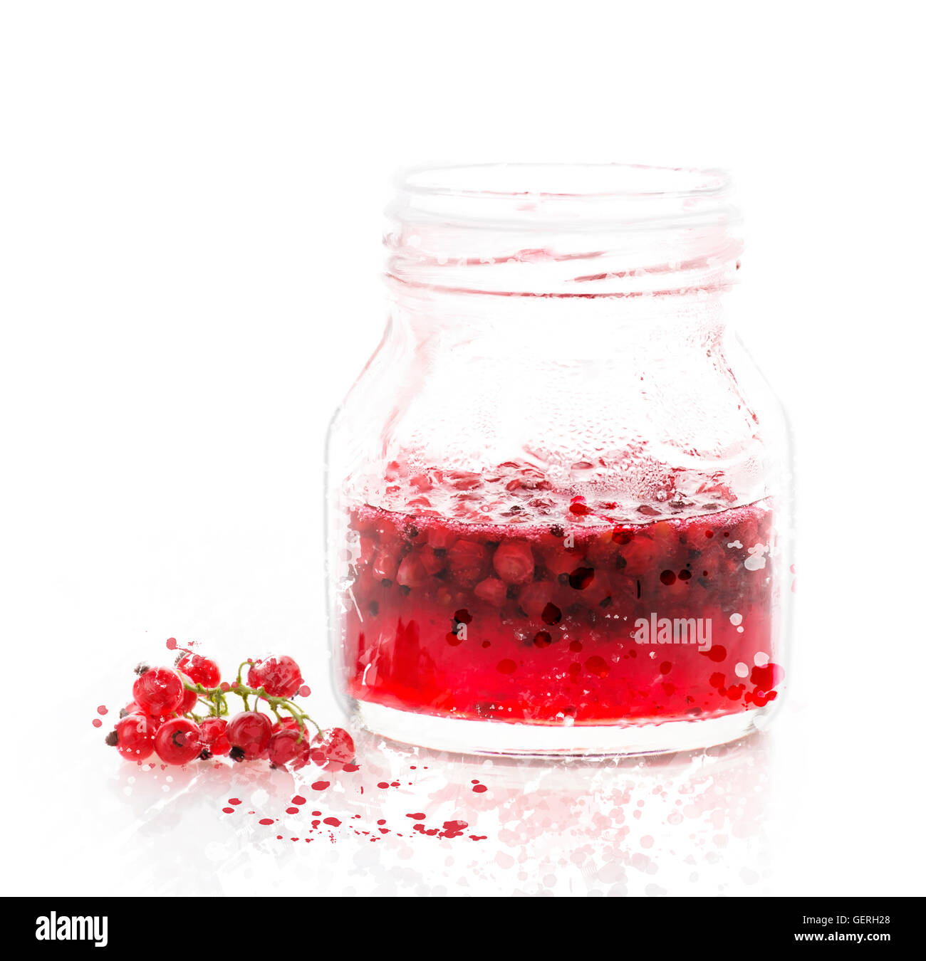 Digital watercolor dessert Cut Out Stock Images & Pictures - Alamy