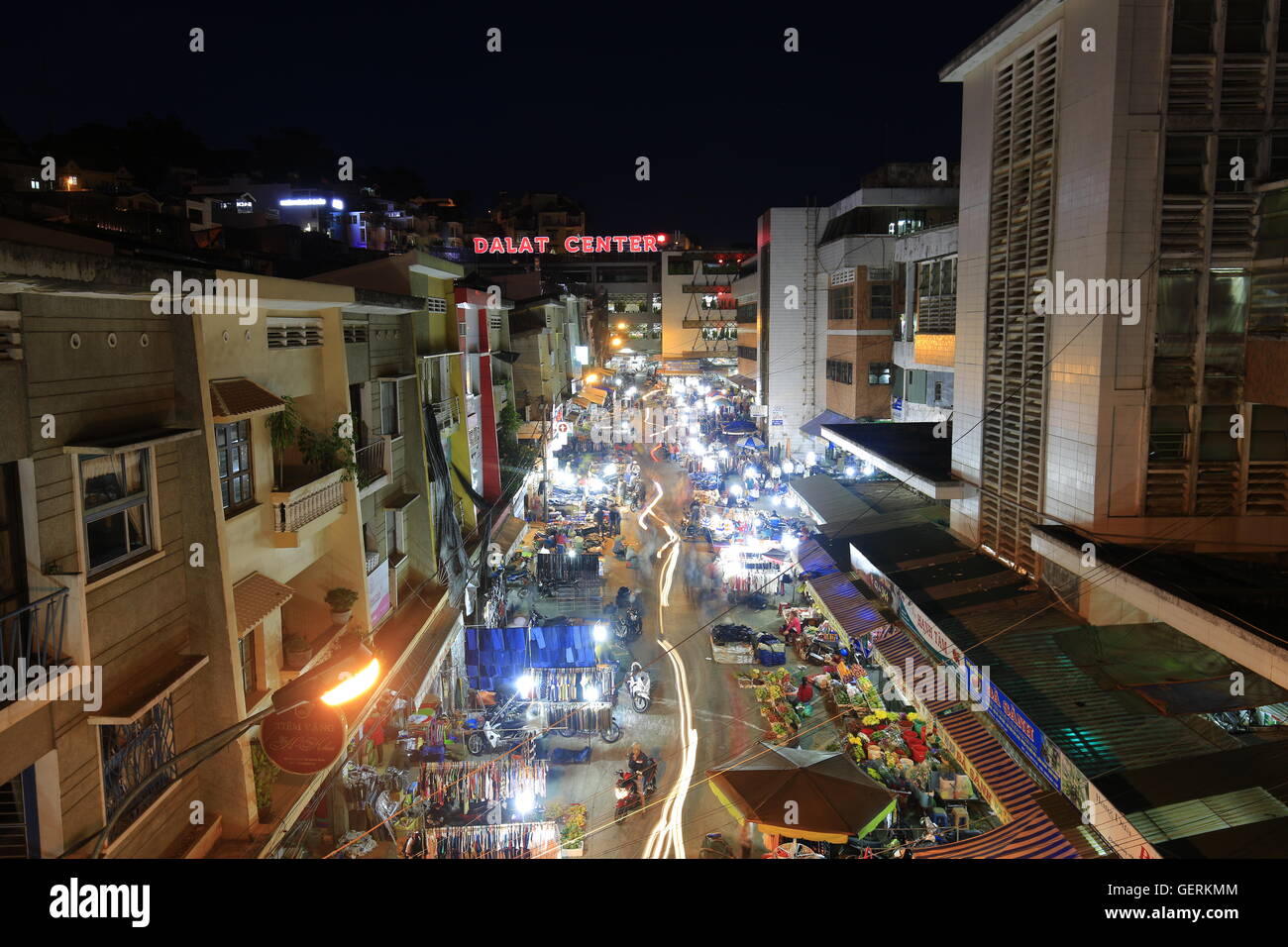 City night light, Dalat, Vietnam Stock Photo - Alamy