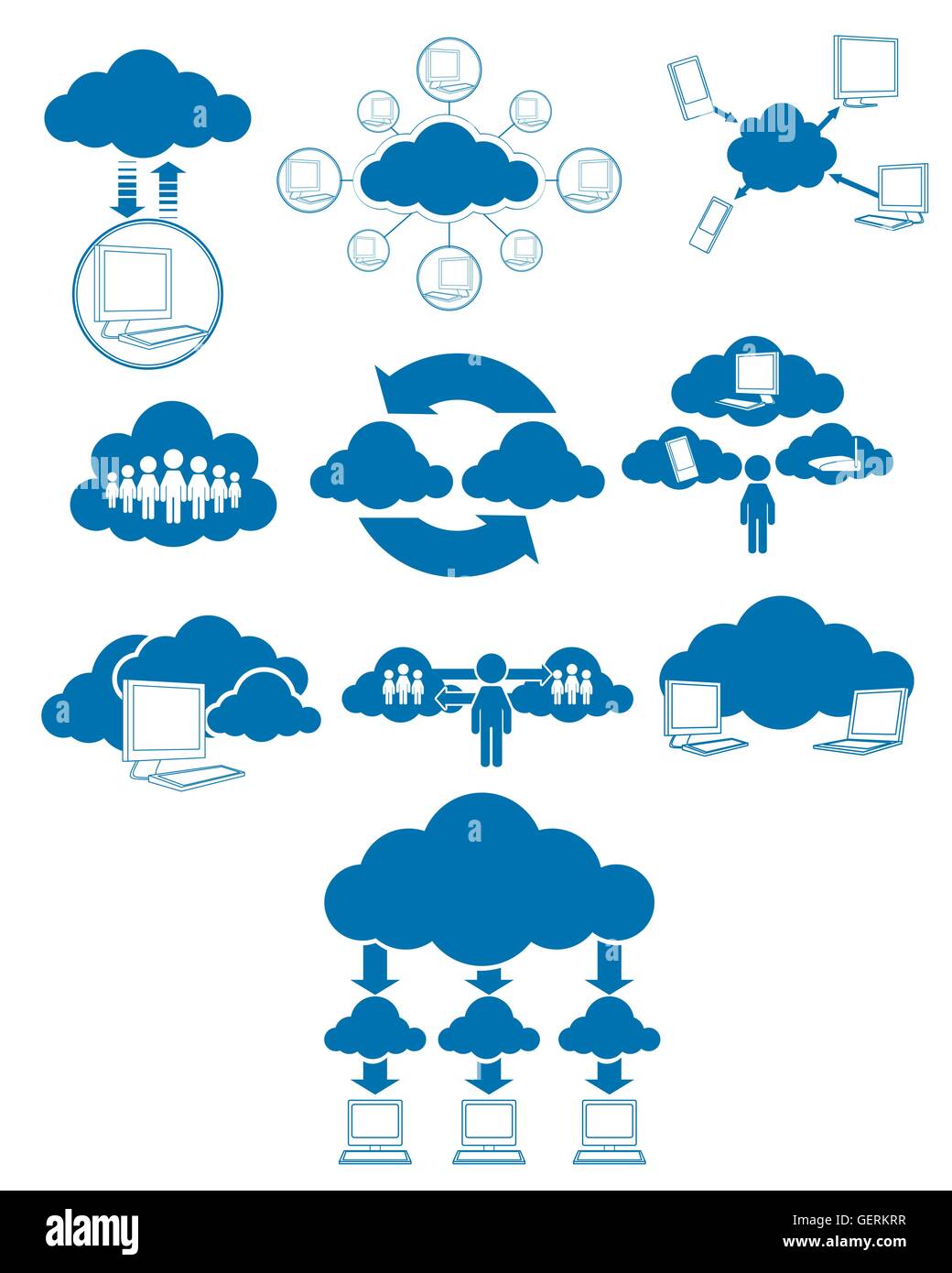 Computers documents Stock Vector Images - Alamy