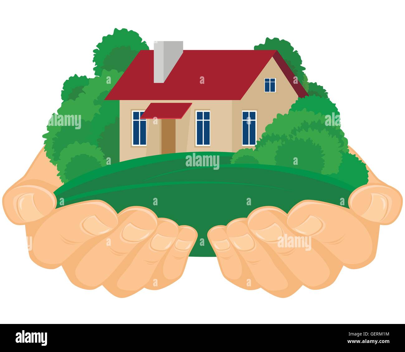 People in small market Stock Vector Images - Alamy