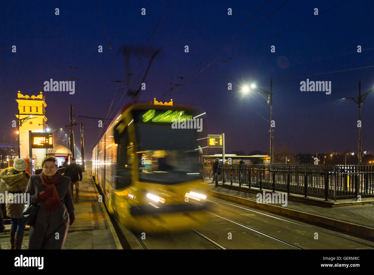 Warsaw poniatowski tram hi-res stock photography and images - Alamy
