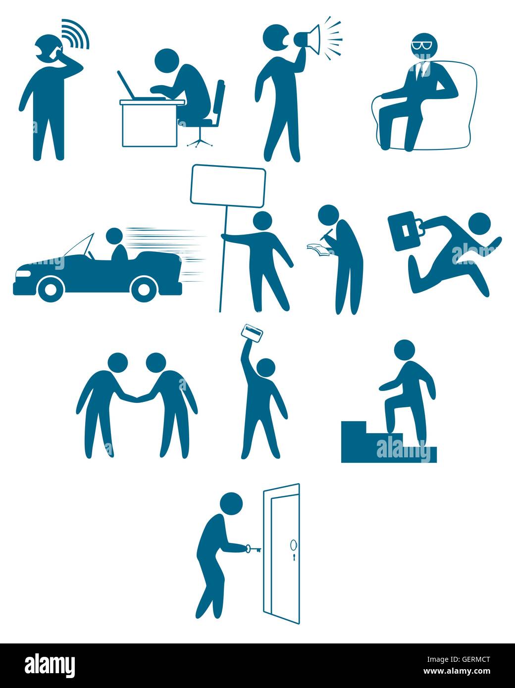 Talking cartoon figures Stock Vector Images - Alamy