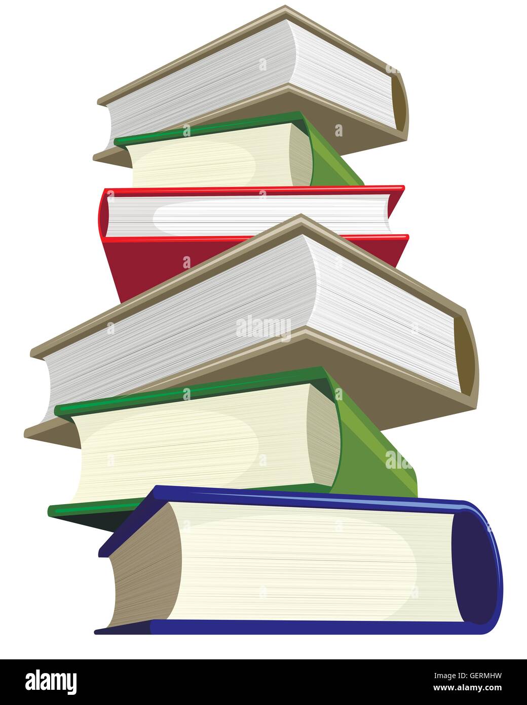 Pile of novels Stock Vector Images - Alamy