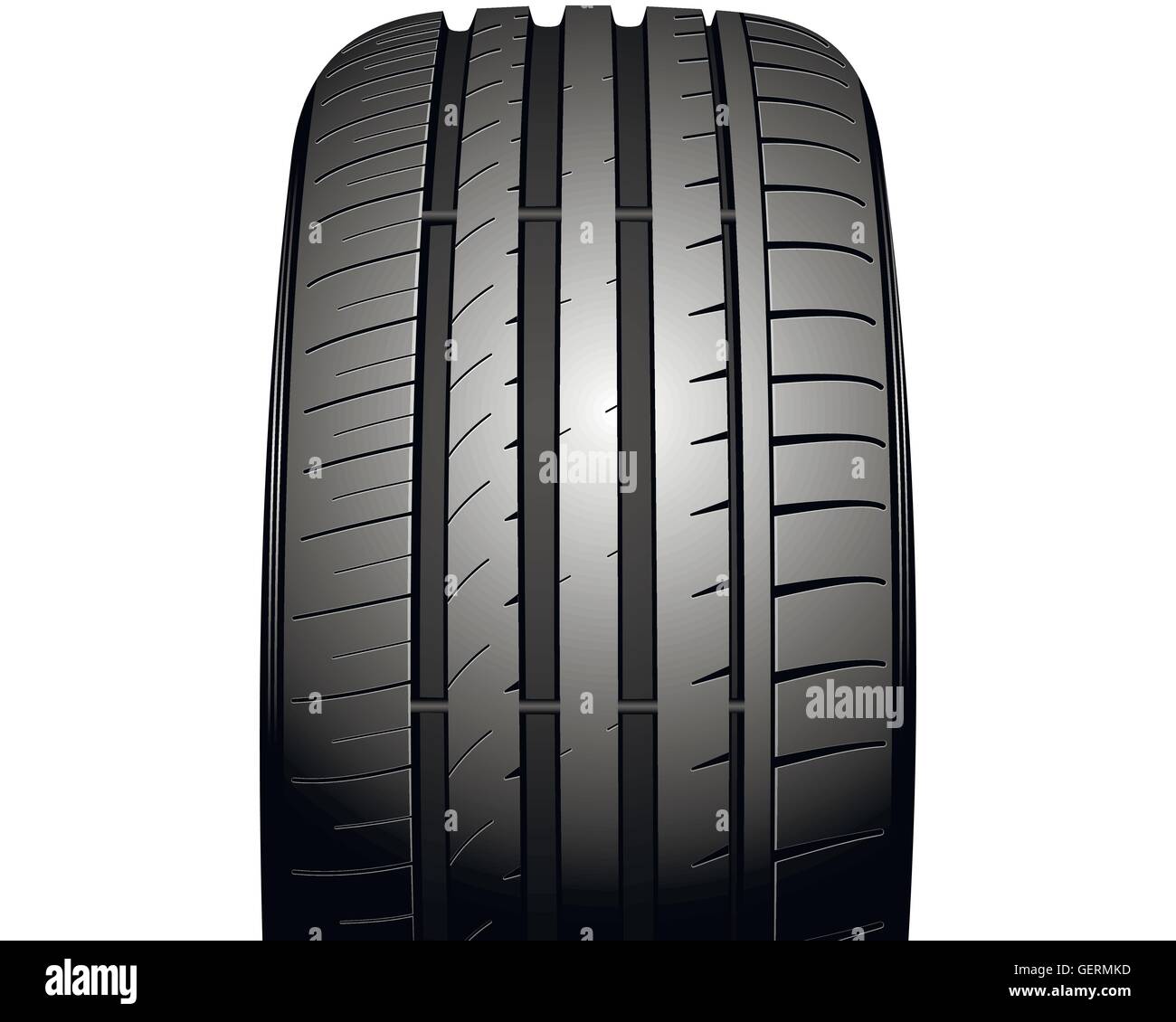 Winter tyre on black Stock Vector Images - Alamy