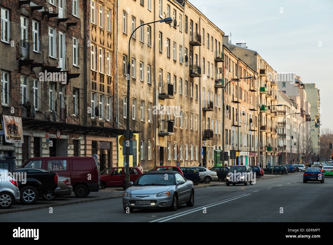 Warsaw, Poland, old buildings in Praga Stock Photo - Alamy