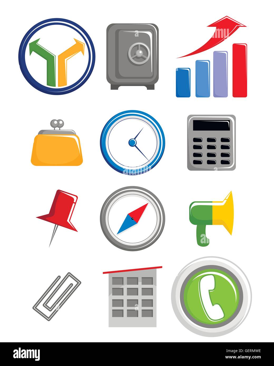 Vector illustration of a web icons set Stock Vector Image & Art - Alamy