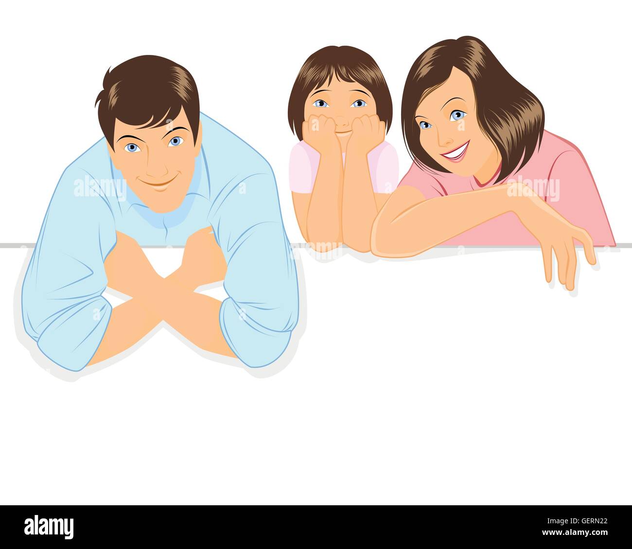 Family billboard Stock Vector Images - Alamy