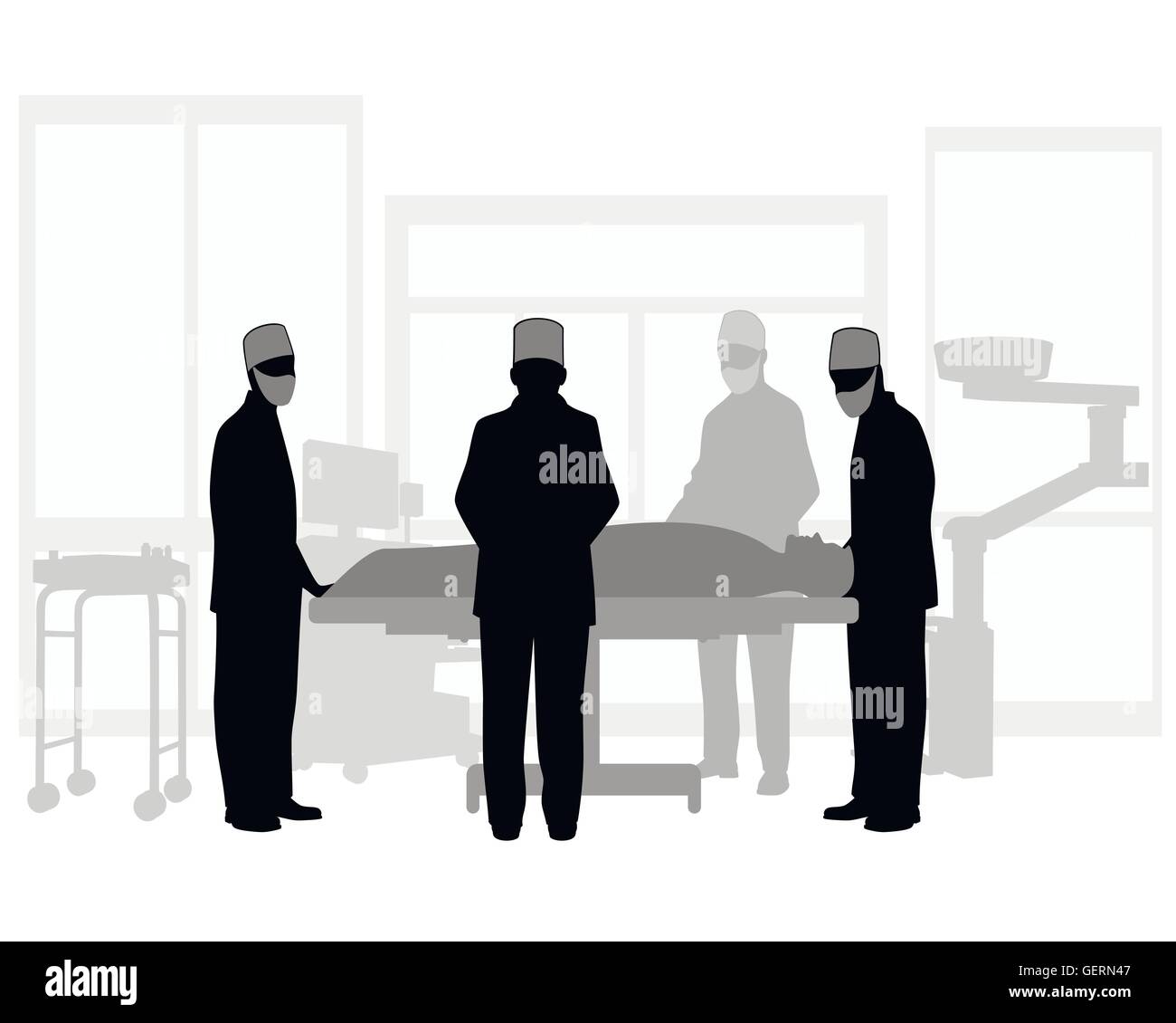 Vector illustration of a surgical operation Stock Vector Image & Art ...