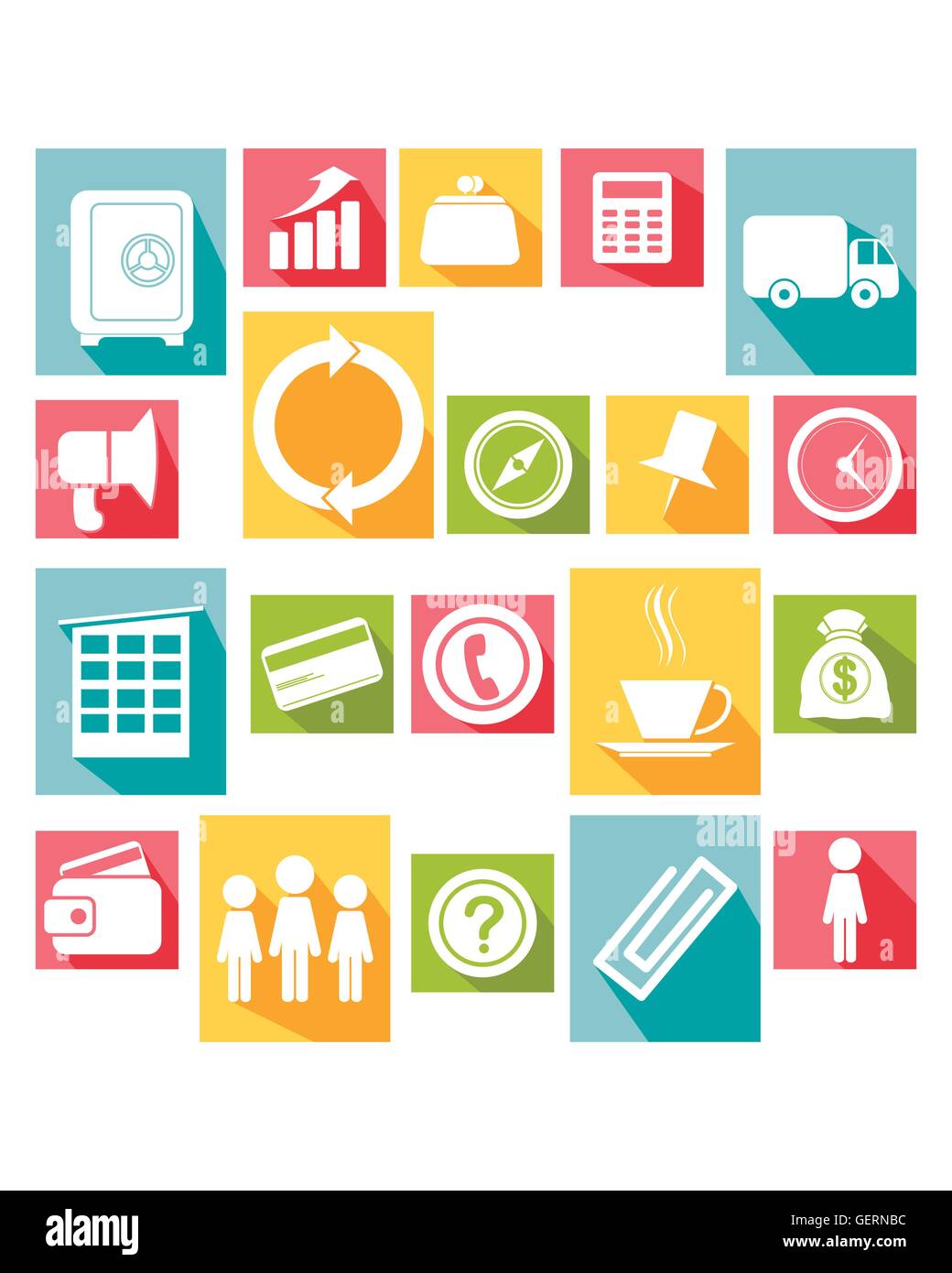 Vector illustration of a big icons set Stock Vector Image & Art - Alamy