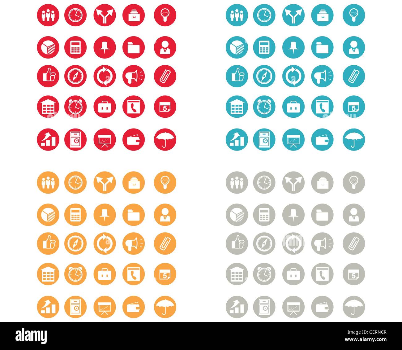 Vector set objects in Stock Vector Images - Alamy