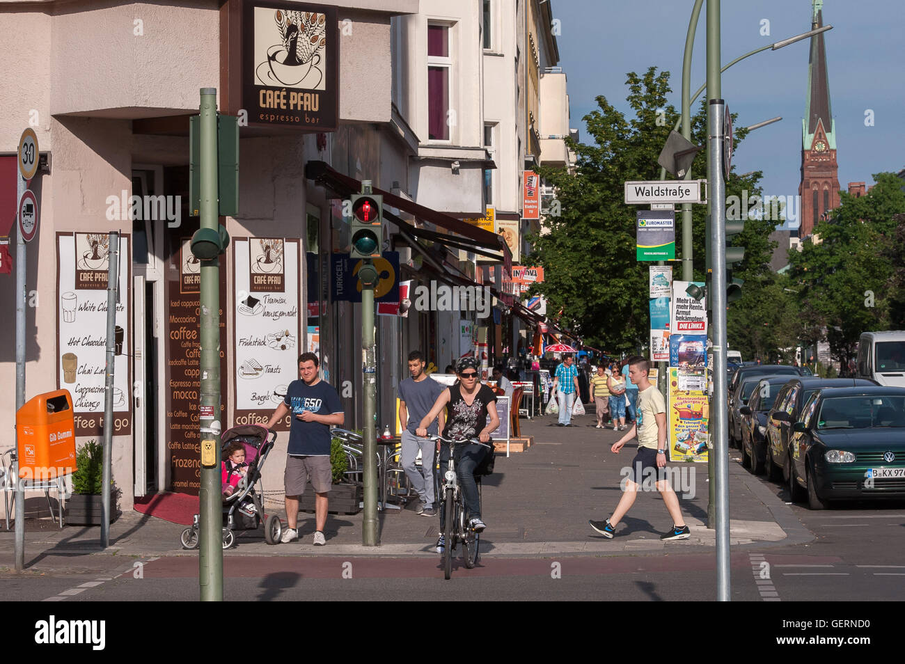 Berlin, Germany, Street Scene on the Turmstrasse Stock Photo - Alamy